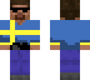 Disrespectful sweedish steve | Minecraft Skin