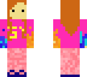 Girl with Siryakari merch | Minecraft Skin