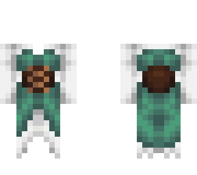 OB - White & Green w/ Lace Corset Dress | Minecraft Skin