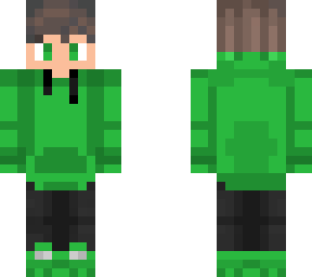 Personaje Con Sueter Verde | Minecraft Skin
