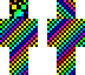 rainbow creeper | Minecraft Skins