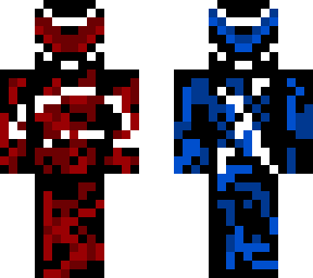 Bionic blue red | Minecraft Skin
