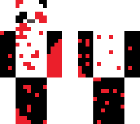 bloody panda | Minecraft Skin