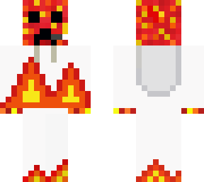 Fire Creeper | Minecraft Skin