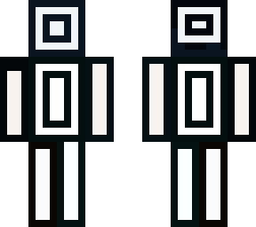 White/Black cube skin | Minecraft Skin