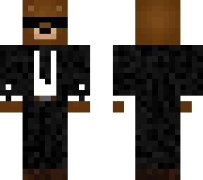 Bear In Black | Minecraft Skin