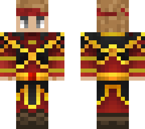 fire bender | Minecraft Skin