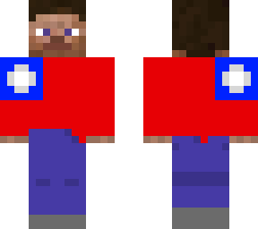 Steve Taiwan Flag | Minecraft Skin