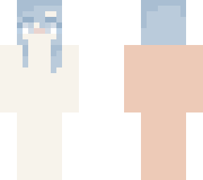 Blue girl Skin and face base | Minecraft Skin