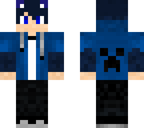 Blue Hoodie Boy | Minecraft Skin