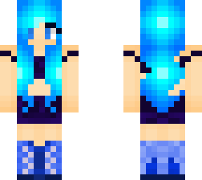 Cute Blue Girl | Minecraft Skin