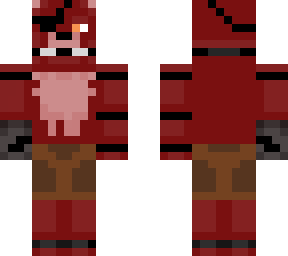 Diner Foxy/Fixed Nightmare Foxy | Minecraft Skin