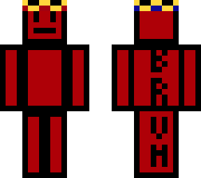 Some red dude with black outlines | Minecraft Skin
