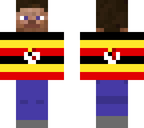 Steve Uganda Flag | Minecraft Skin