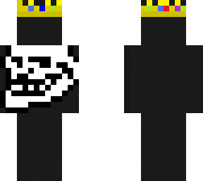 troll face techno crown | Minecraft Skin