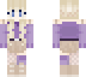 Cute purple girl | Minecraft Skin