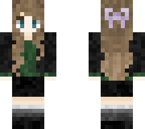 Hair bow girl | Minecraft Skin