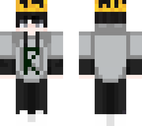 King with R letter | Minecraft Skin