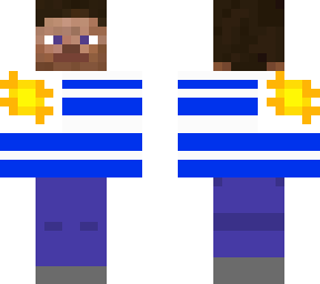 Steve Uruguay Flag | Minecraft Skin