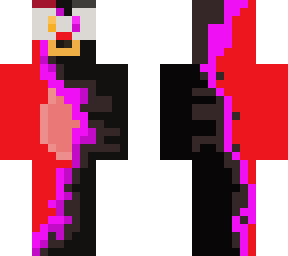 Half corrupted red sonic | Minecraft Skin