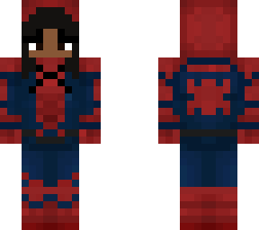 black spidergirl | Minecraft Skin