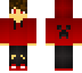 Creeper Gamer 4.5 Red Edition | Minecraft Skin