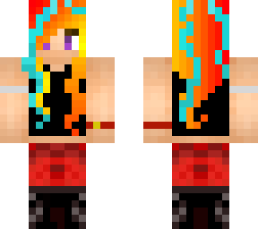ice and fire | Minecraft Skins