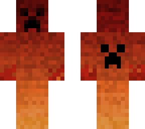 Fire Elemental Creeper | Minecraft Skin