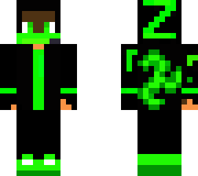 Neon Green Gamer Skin | Minecraft Skin