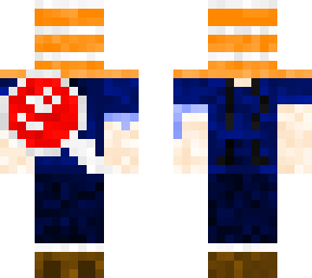 traffic cone hat | Minecraft Skin