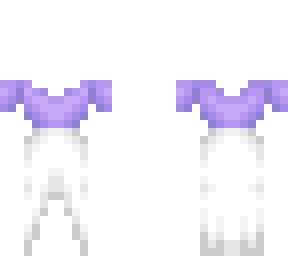 OB - Cute Purple Ruffle Top w/ White Blouse | Minecraft Skin