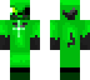 bluescreeen but green so, greenscreen | Minecraft Skin