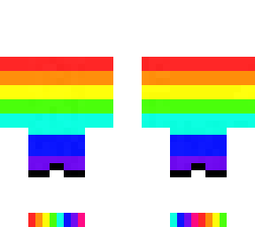 rainbow outfit base | Minecraft Skin