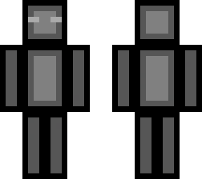EVRLZTNG Monochrome / Black Glow | Minecraft Skin