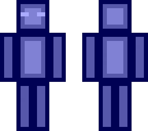 EVRLZTNG Monochrome / Blue Glow | Minecraft Skin