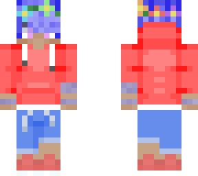 red hoodie | Minecraft Skin