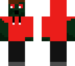 red hoodie zombie guy | Minecraft Skin