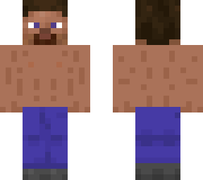 Shirtless Steve | Minecraft Skin