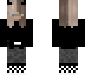 Black Two sided demon Boy | Minecraft Skin