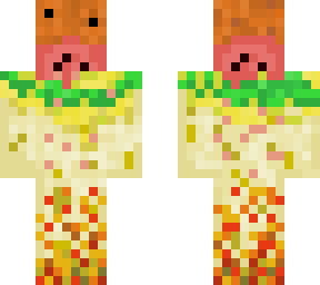 Updated Flaming Burrito | Minecraft Skin