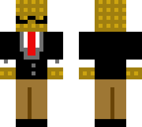 Waffle Guy in a suit | Minecraft Skin