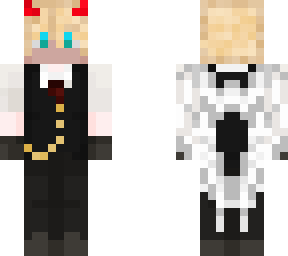 Blond Devil in tux | Minecraft Skin