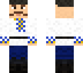 Cossack w/ Blue Shirt | Minecraft Skin