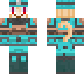 Neco Arc Factorio Cyan | Minecraft Skin