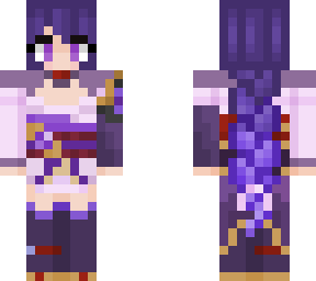 genshin raiden shogun | Minecraft Skins