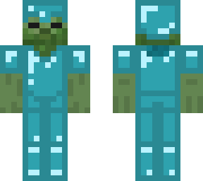 Zombie Prepared with Diamond Armor. Rarity x1000. | Minecraft Skin