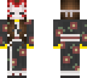 kitsune mask black | Minecraft Skins