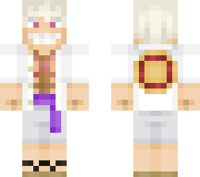 monkey d luffy gear 5 | Minecraft Skins