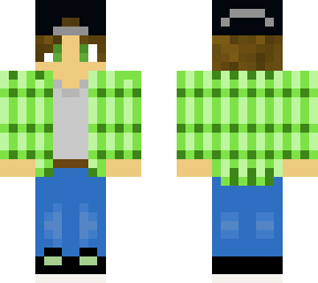 Green Flannel Boy | Minecraft Skin