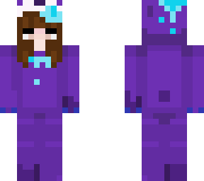 PURPLE ZOMBIE GLOOMY BEAR | Minecraft Skin